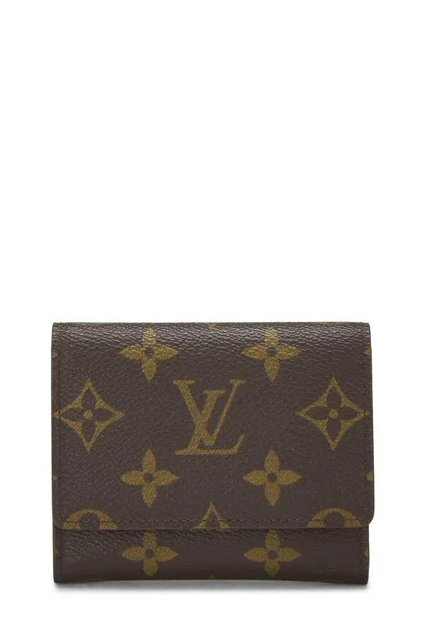 LOUIS VUITTON Monogram Canvas Business Card Holder - Brown