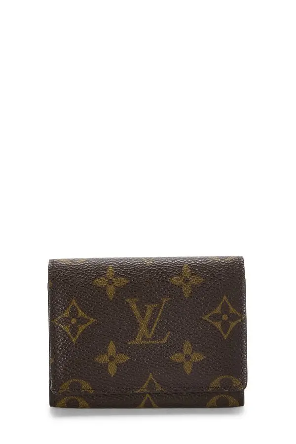 LOUIS VUITTON Monogram Canvas Business Card Holder - Brown