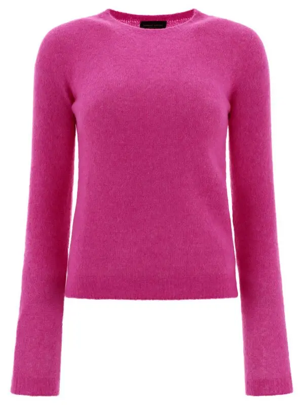 ROBERTO COLLINA Cashmere And Silk Blend Sweater - Fuchsia