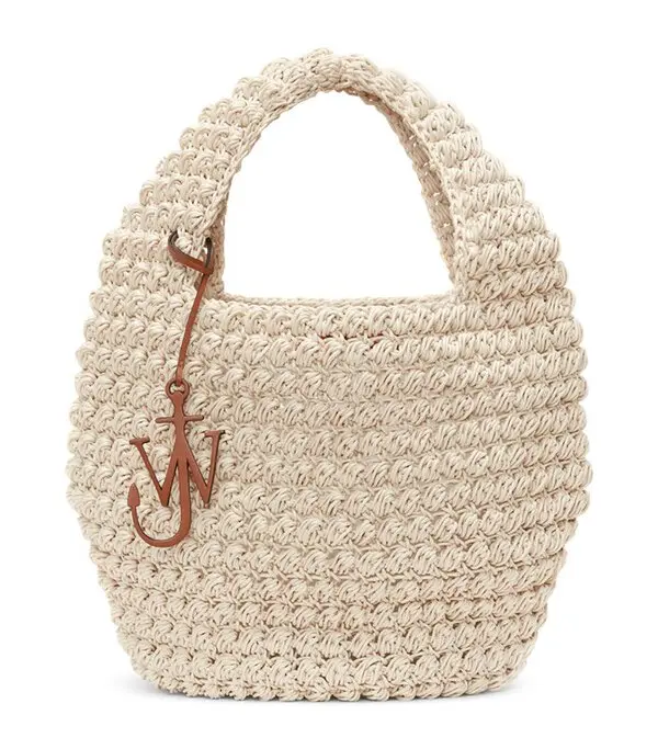 JW Anderson Large Cotton Popcorn Basket Bag