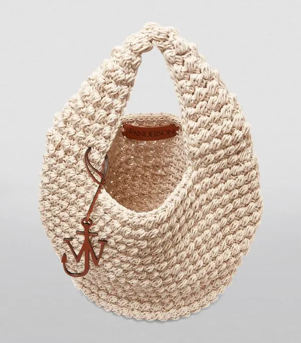 JW Anderson Large Cotton Popcorn Basket Bag
