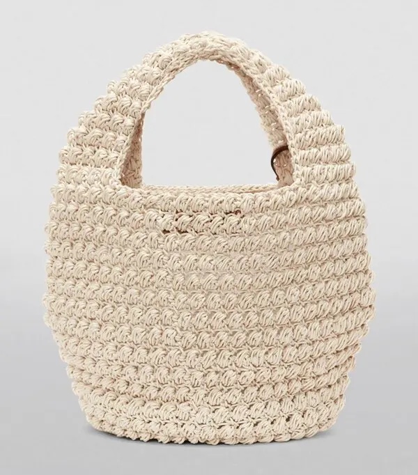 JW Anderson Large Cotton Popcorn Basket Bag