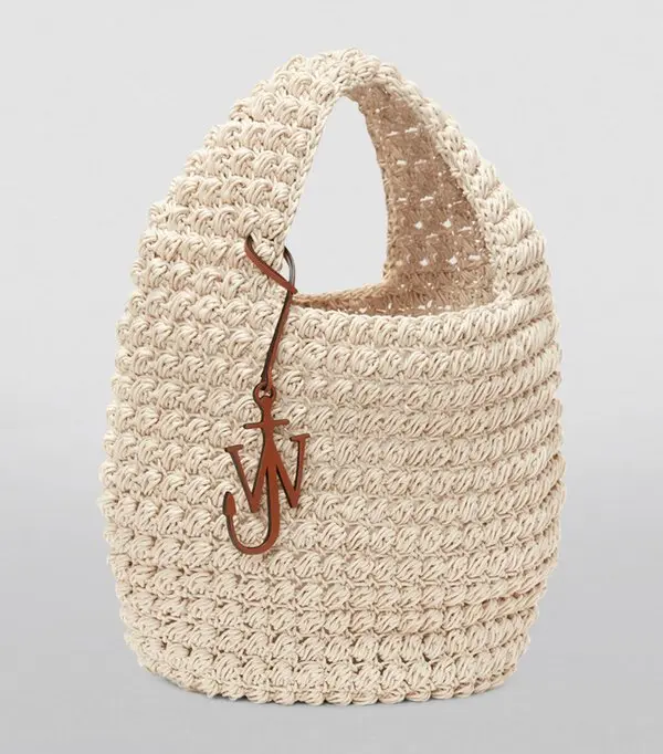 JW Anderson Large Cotton Popcorn Basket Bag