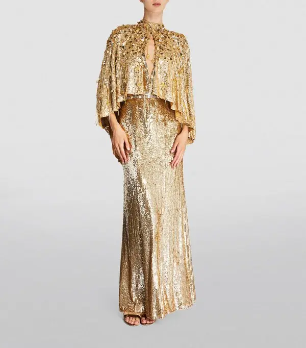 slim fit dress slacks Astra Cape Gown