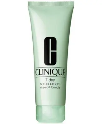 CLINIQUE 7 Day Face Scrub Cream Rinse Off Formula - No Color