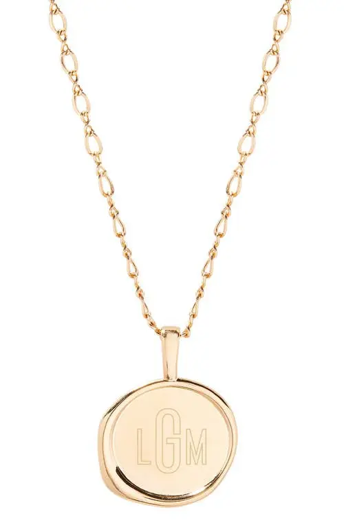 BROOK & YORK Sadie Monogram Pendant Necklace - Gold