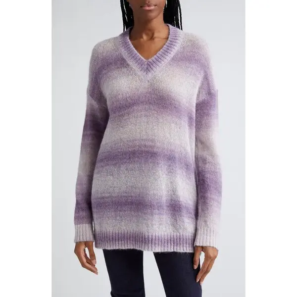Missoni V-neck Gradient Stripe Sweater