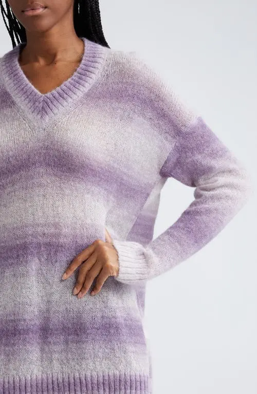 Missoni V-neck Gradient Stripe Sweater