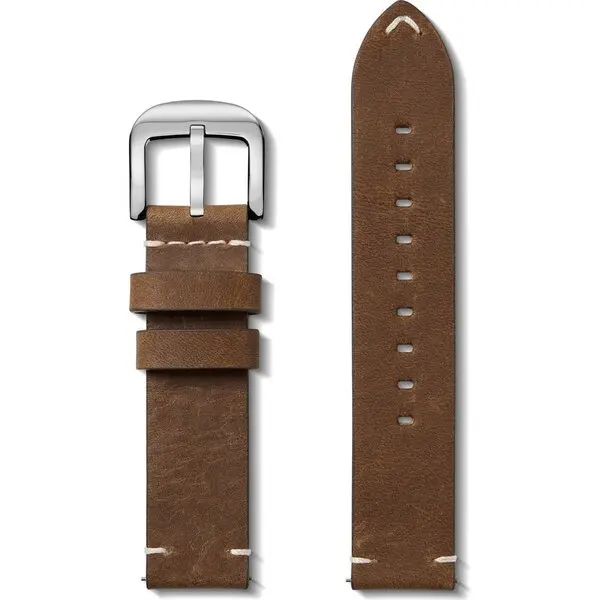 Shinola 20mm Leather Strap - British Tan