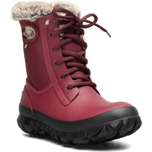 Bogs Arcata Dash Insulated Waterproof Snow Boots - Ox Blood