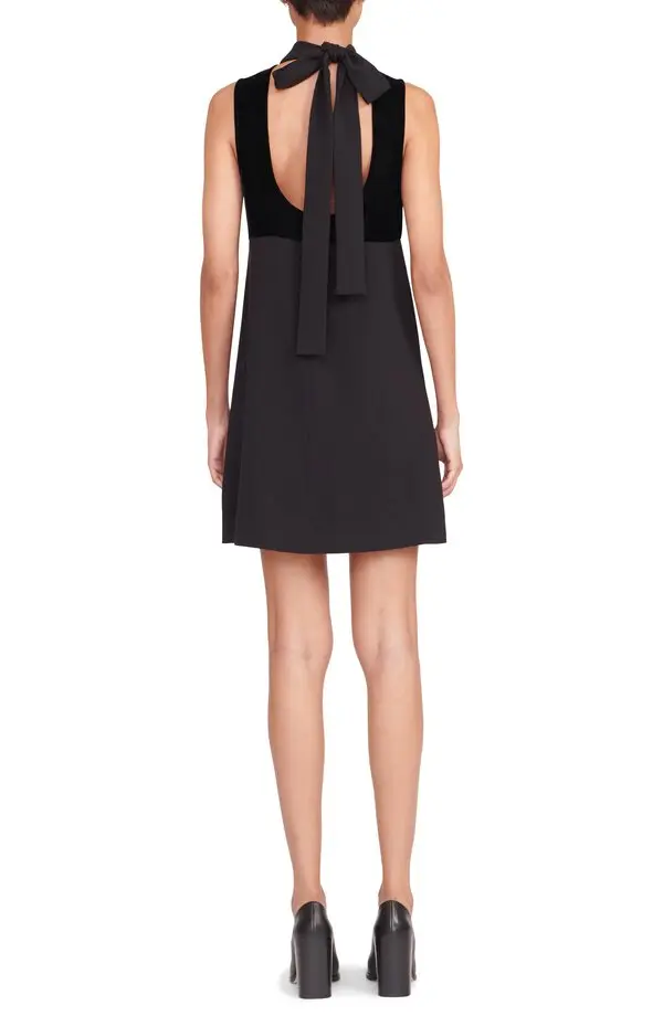 Staud Quant Mock Neck Shift Dress