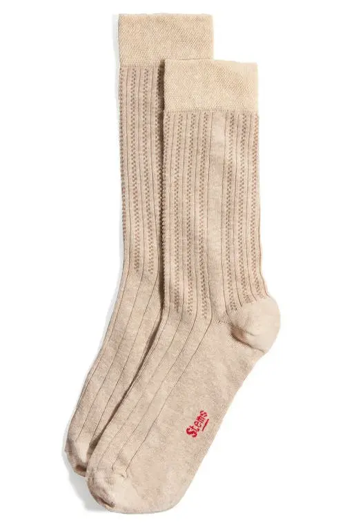 STEMS Lola Cotton & Cashmere Crew Socks - Cream