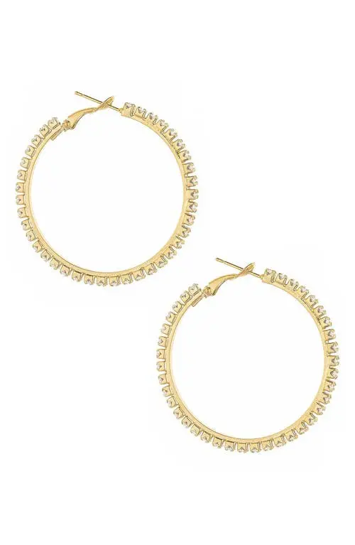 Ettika Cubic Zirconia Hoop Earrings