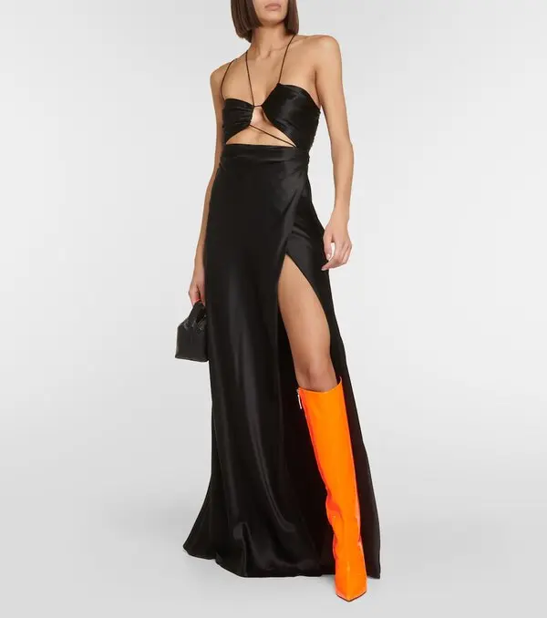 Alexandre Vauthier Patent Leather Knee-high Boots