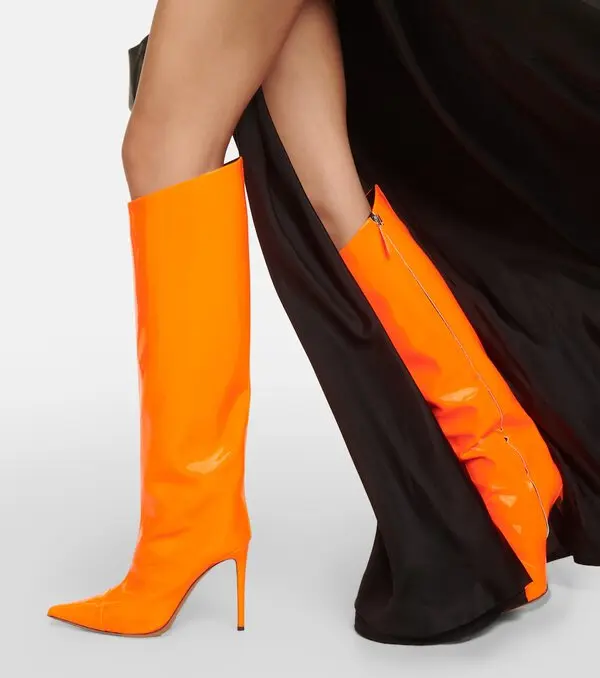 Alexandre Vauthier Patent Leather Knee-high Boots
