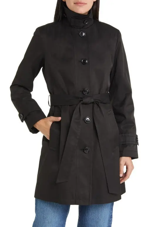 Sam Edelman Belted Trench Coat - Black