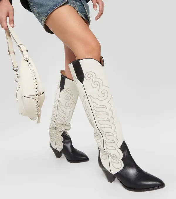 Isabel Marant Liela Leather And Suede Boots