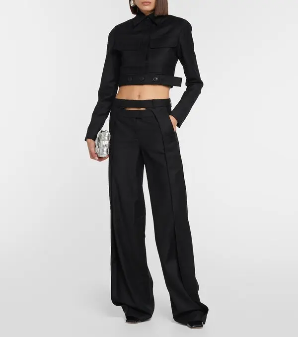 AYA MUSE Tio Low-rise Wide-leg Pants