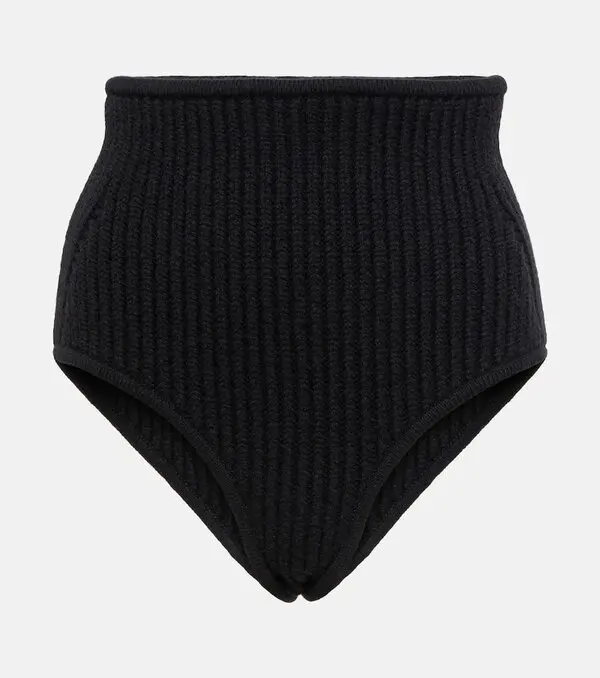 Alaïa Wool And Cashmere-blend Briefs