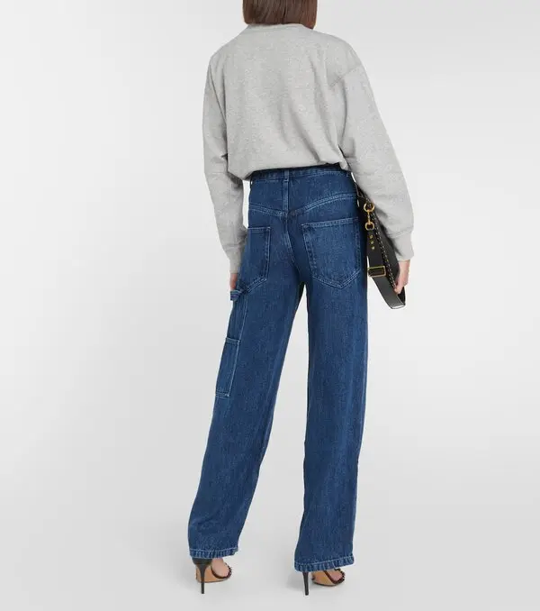 MARANT ETOILE Bymara High-rise Cargo Jeans