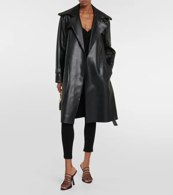 Norma Kamali Belted Trench Coat