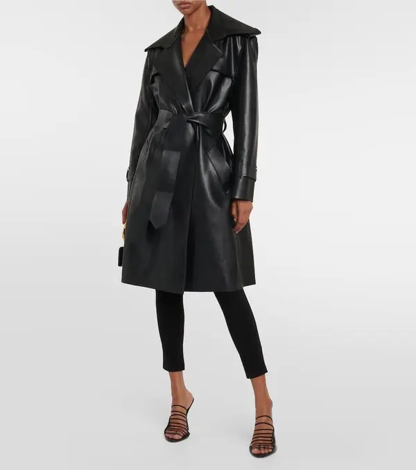 Norma Kamali Belted Trench Coat