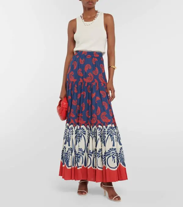 La DoubleJ Palmetto Placée Maxi Skirt