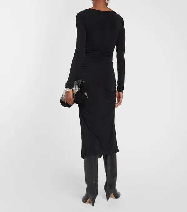 Isabel Marant Étoile Laly Ruched Jersey Midi Dress