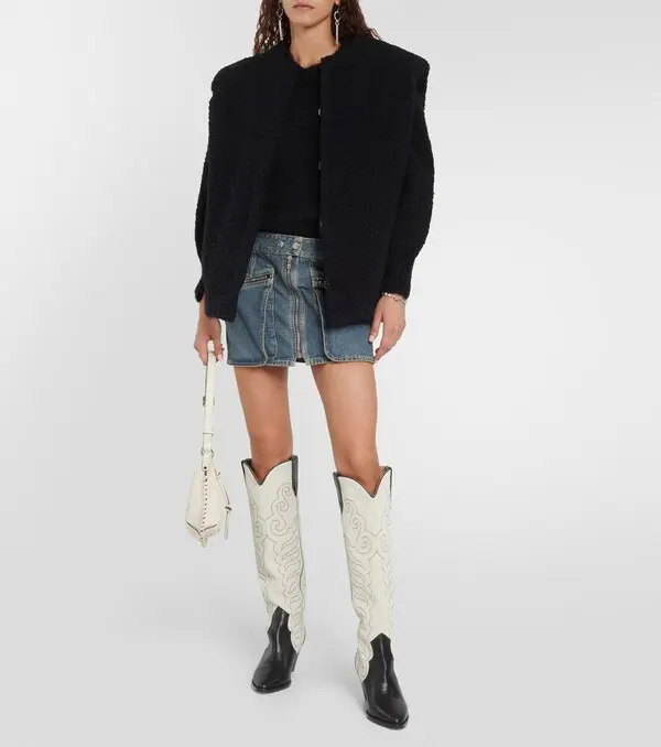 Isabel Marant Étoile Liela Leather Cowboy Boots