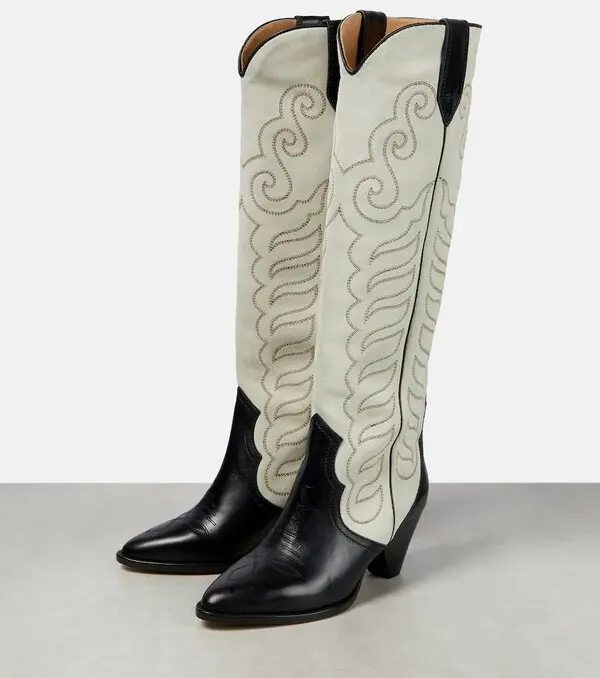 Isabel Marant Étoile Liela Leather Cowboy Boots