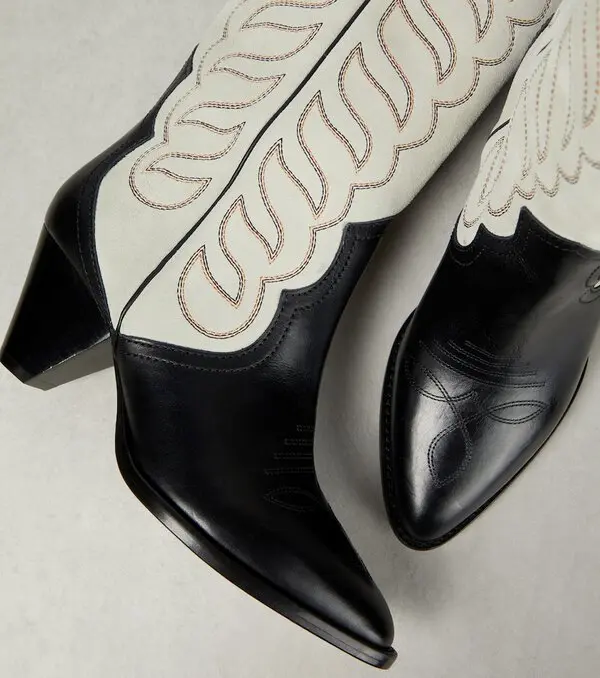 Isabel Marant Étoile Liela Leather Cowboy Boots