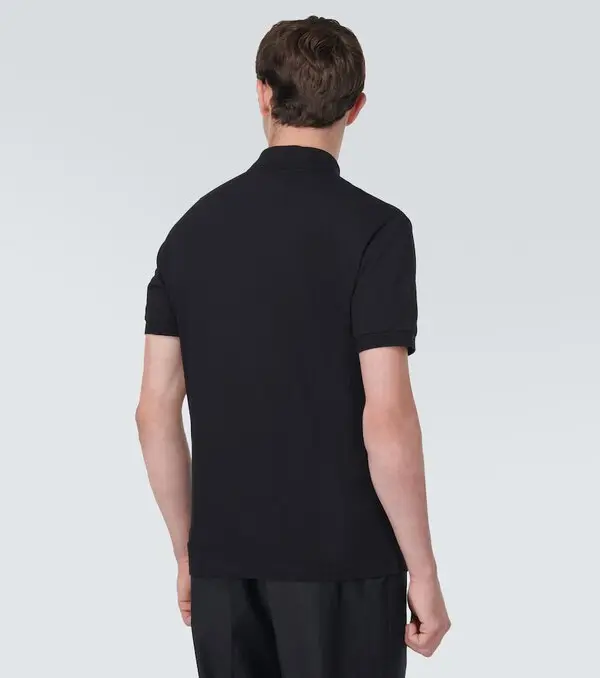 Giorgio Armani Cotton-blend Piqué Polo Shirt