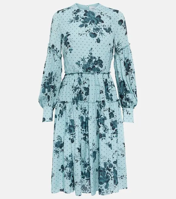 erdem blue floral dress ERDEM