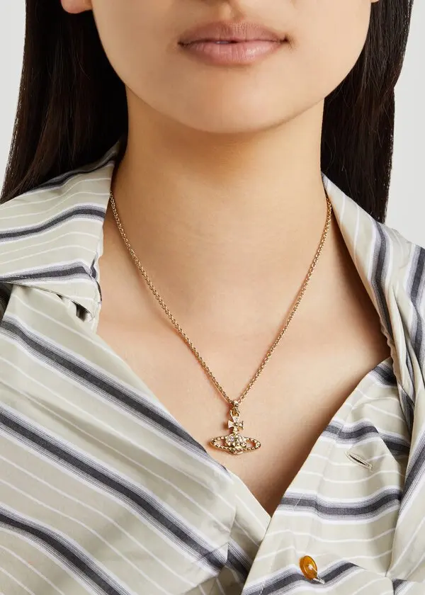 VIVIENNE WESTWOOD Mayfair Bas Relief Orb Necklace - Gold