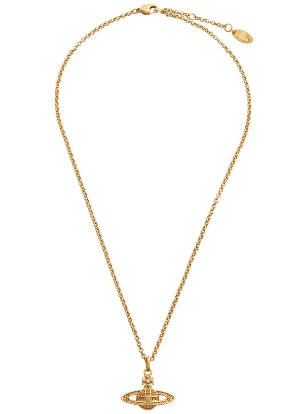 VIVIENNE WESTWOOD Mini Bas Relief Orb Pendant Necklace - Gold
