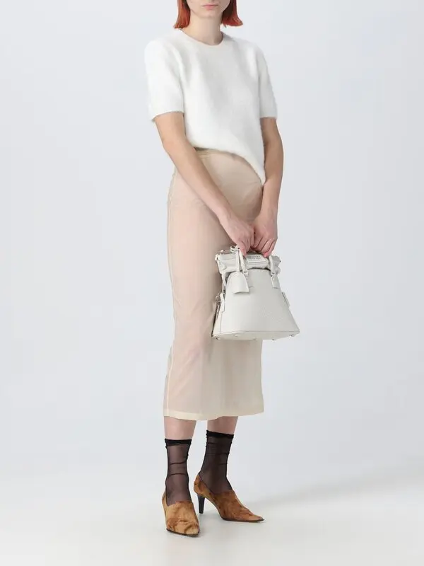 MAISON MARGIELA Short Sleeve Sweater - White