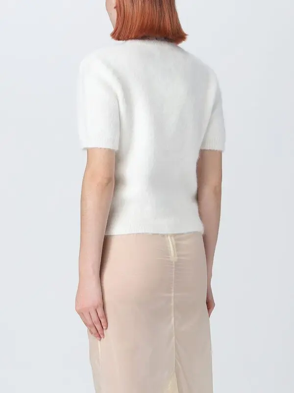 MAISON MARGIELA Short Sleeve Sweater - White