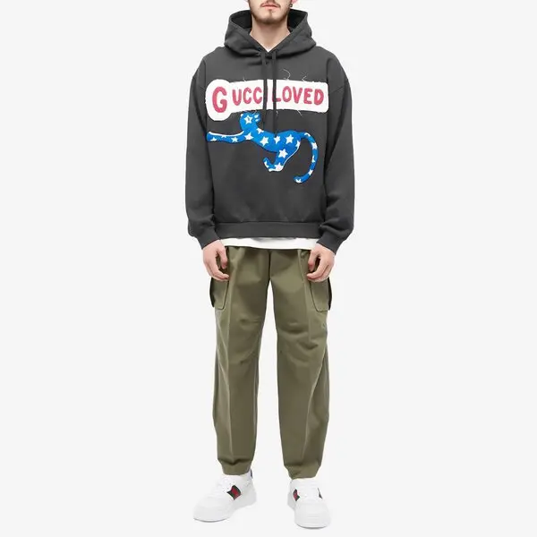 Gucci Loved Logo Hoodie In Black - 56% Off | Editorialist