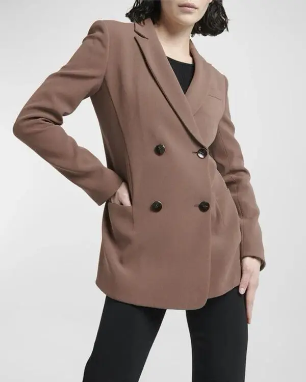 Giorgio Armani Cady Double-breasted Blazer