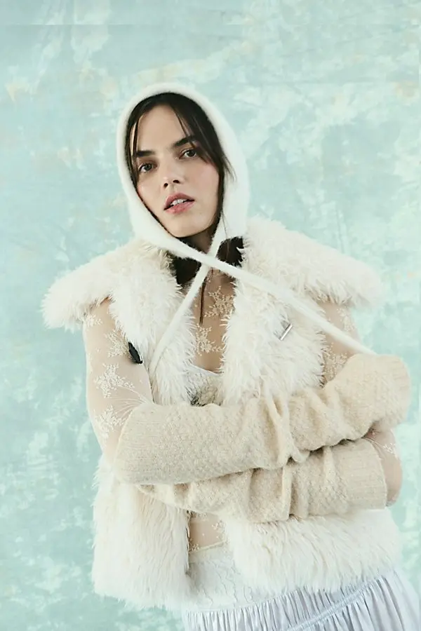 New Free People Timber Fuzzy Knit Trapper Hat Free People Timber Fuzzy Shaker Trapper Hat | Nordstrom main image 3