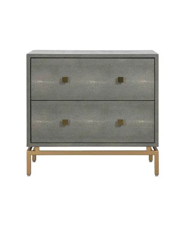 TOV FURNITURE Pesce Shagreen Nightstand