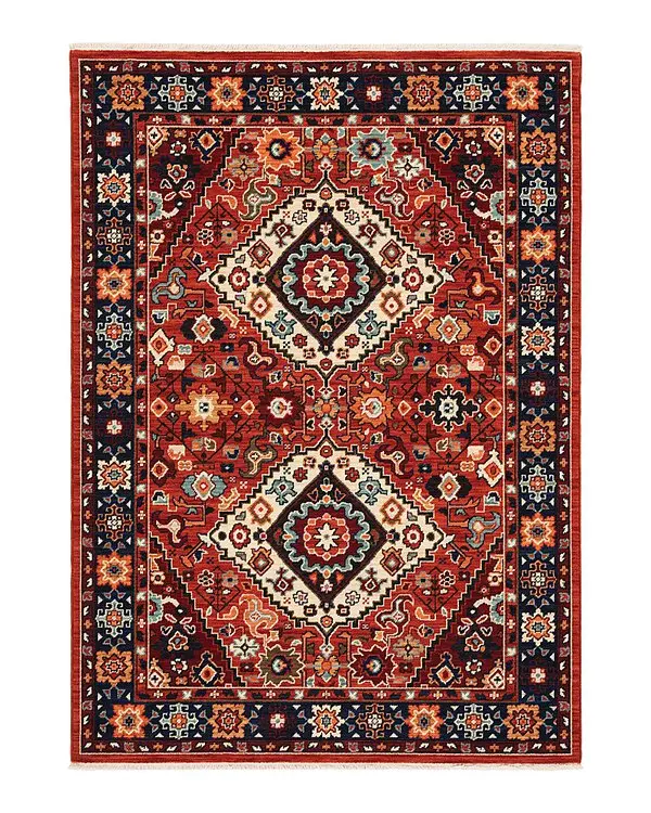 ORIENTAL WEAVERS Lilihan 2061v Area Rug, 6'7 X 9'6 - Red/blue