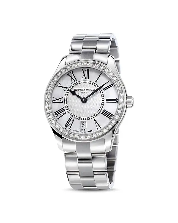 FREDERIQUE CONSTANT Classics Watch 36mm - White/silver