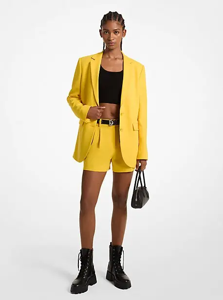 Michael Kors Crepe Boyfriend Blazer