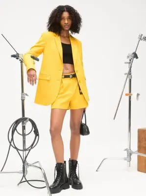 Michael Kors Crepe Boyfriend Blazer