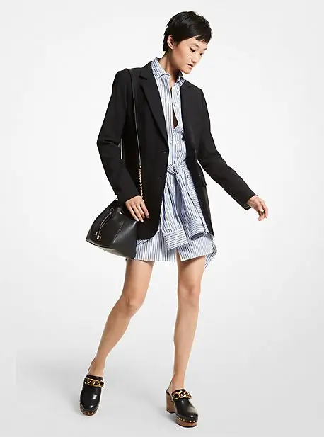Michael Kors Stretch Wool Boyfriend Blazer