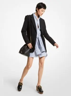Michael Kors Stretch Wool Boyfriend Blazer