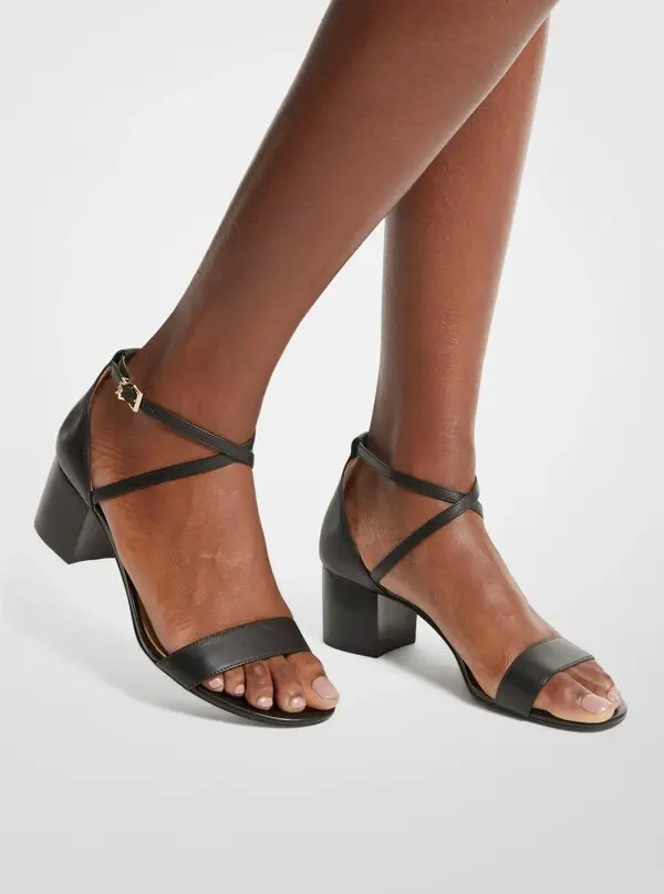 Michael Kors Serena Flex Leather Sandal