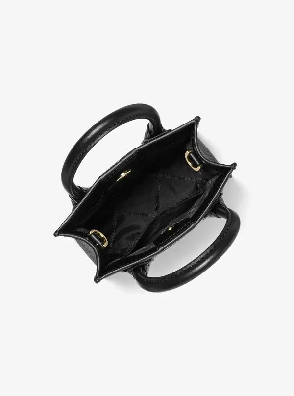 Michael Kors Mercer Extra-small Logo And Leather Crossbody Bag