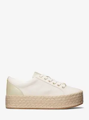 Michael Kors Libby Cotton Canvas Platform Sneaker